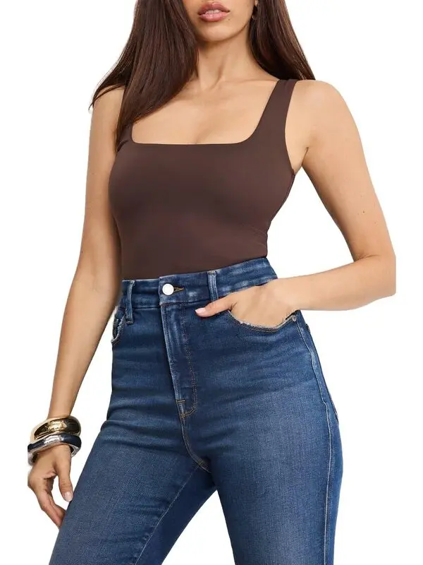 Good American Sculpting Modern Tank Bodysuit - Fig007