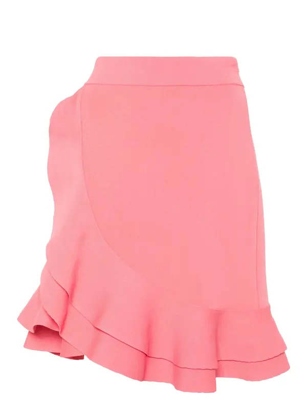 Alexander McQueen Ruffled Asymmetric Skirt - Pink