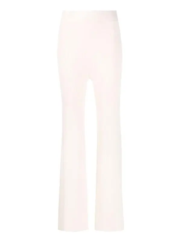 Remain Birger Christensen Fine-ribbed Flared Trousers - Neutrals