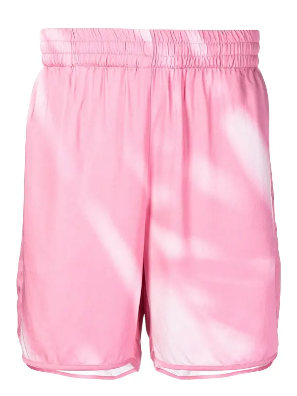 BLUE SKY INN Washed-print Elasticated Shorts - Pink