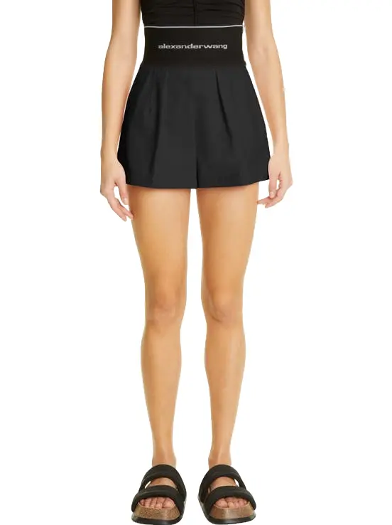 Alexander Wang Carrot High-waist Shorts - Black