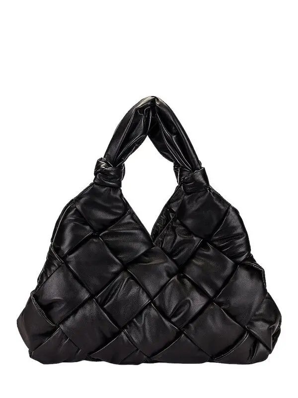 Bottega Veneta Large Intreccio Soft Supple Bag - Black