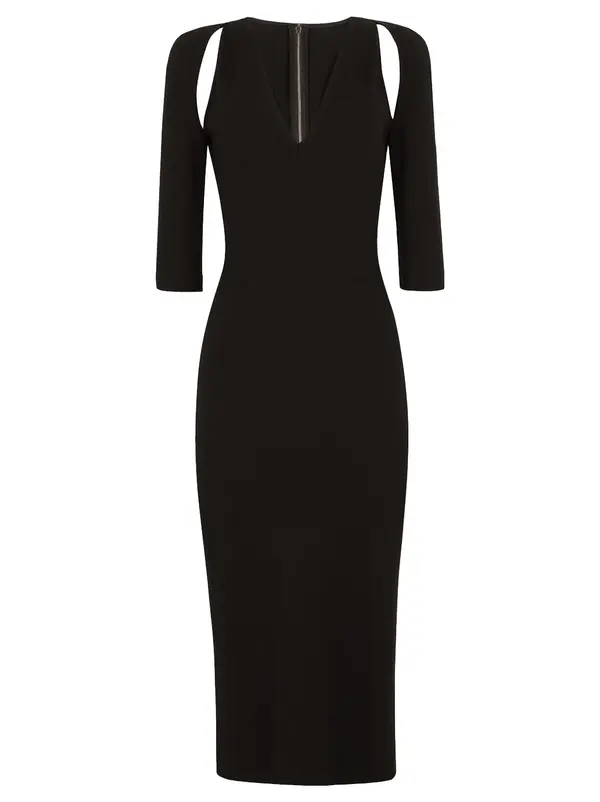 Dolce & Gabbana Cut-out Midi Dress - Black