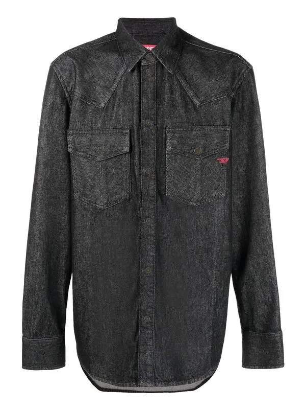 DIESEL® D-ocean Dark Denim Shirt - Black