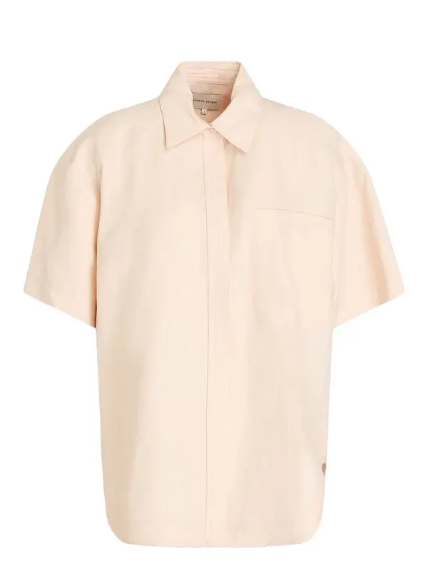 Loulou De Saison Loulou Studio Moheli Twill Shirt - Blush