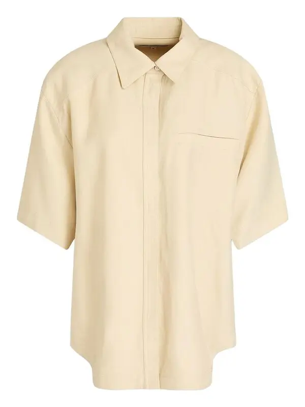 Loulou De Saison Loulou Studio Moheli Twill Shirt - Cream