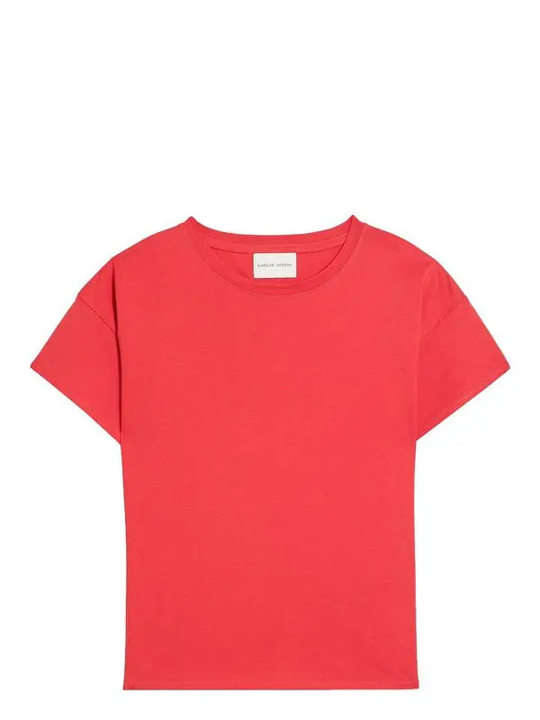 Loulou De Saison Basiluzzo Cotton-jersey T-shirt - Tomato Red