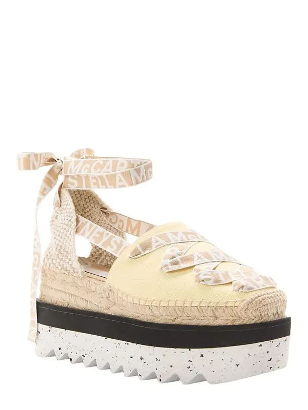Stella McCartney Gaia Platform Espadrilles - Banana