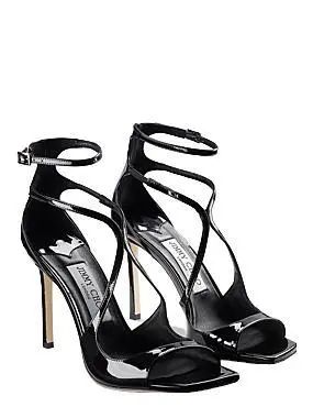 JIMMY CHOO Azia 95 Strappy High Heel Sandals - Black