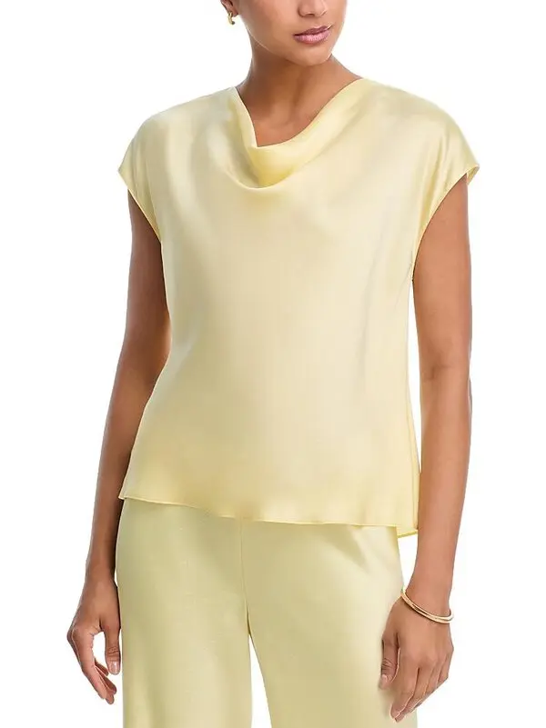 Vince Cowl Neck Blouse - Sun Glow