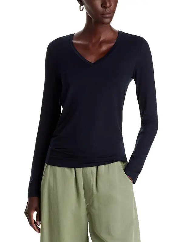 Majestic Filatures V-neck Tee - Marine