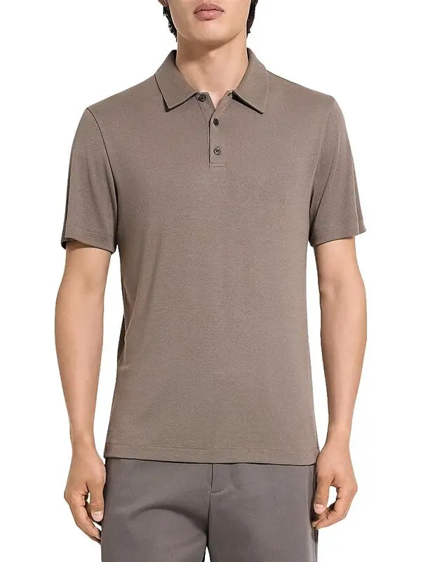 Theory Bron Anemone Jersey Polo Shirt - Morel