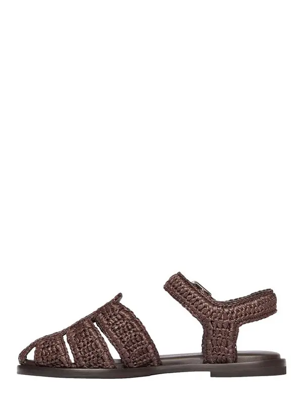 Freda Salvador Sera Sandals - Choc Raffia