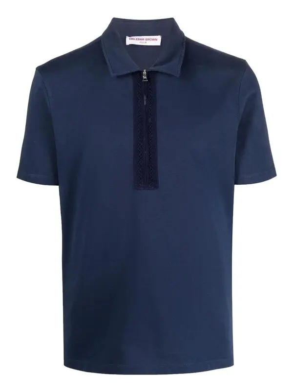 Orlebar Brown Raymond Crochet Polo Shirt - Blue