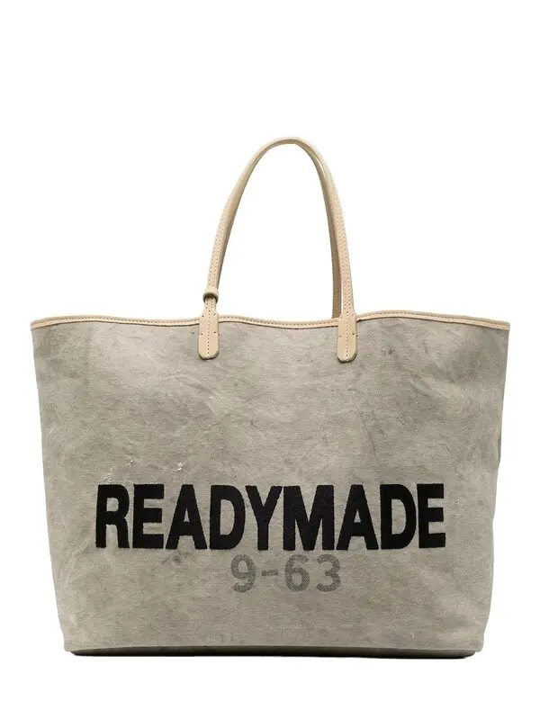 Readymade Logo-print Cotton Tote Bag - Brown