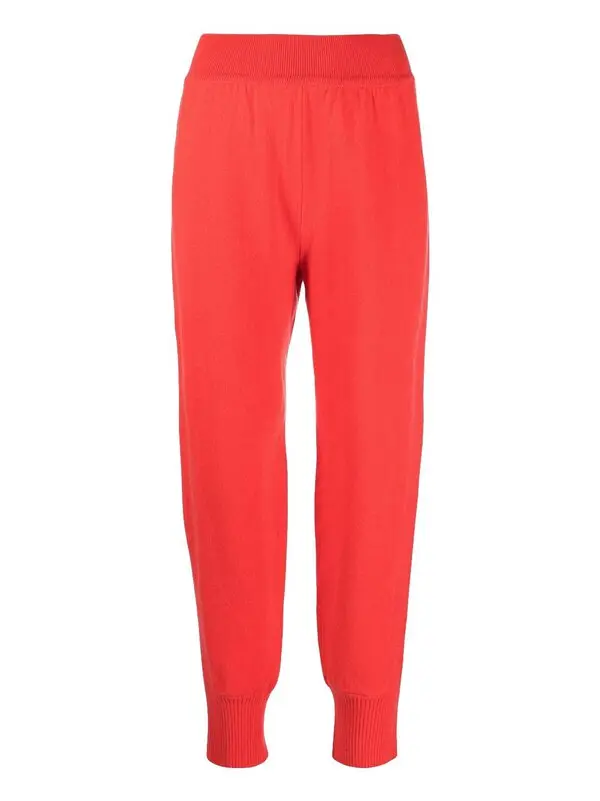 Alberta Ferretti Ribbed Knit Track Pants - Pink