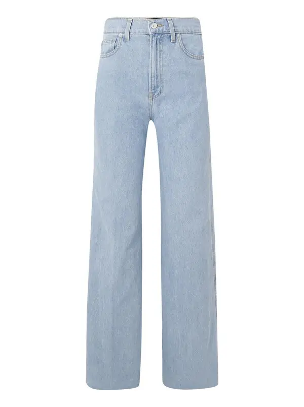 Veronica Beard Taylor High-rise Wide-leg Jeans - Blue