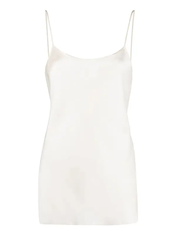 Victoria Beckham V-back Slip Top - Neutrals