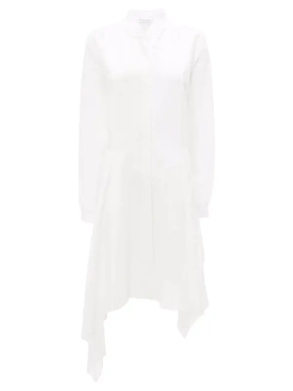 JW Anderson Bomber-style Poplin Shirtdress - White