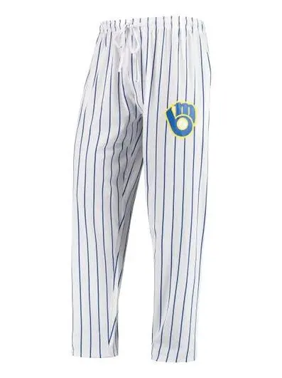 CONCEPTS SPORT Navy Milwaukee Brewers Vigor Lounge Pant - White