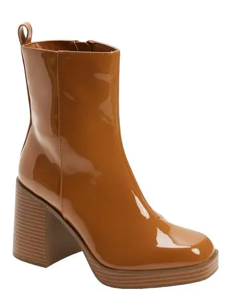 Bp. Milli Platform Block Heel Bootie - Tan Lark