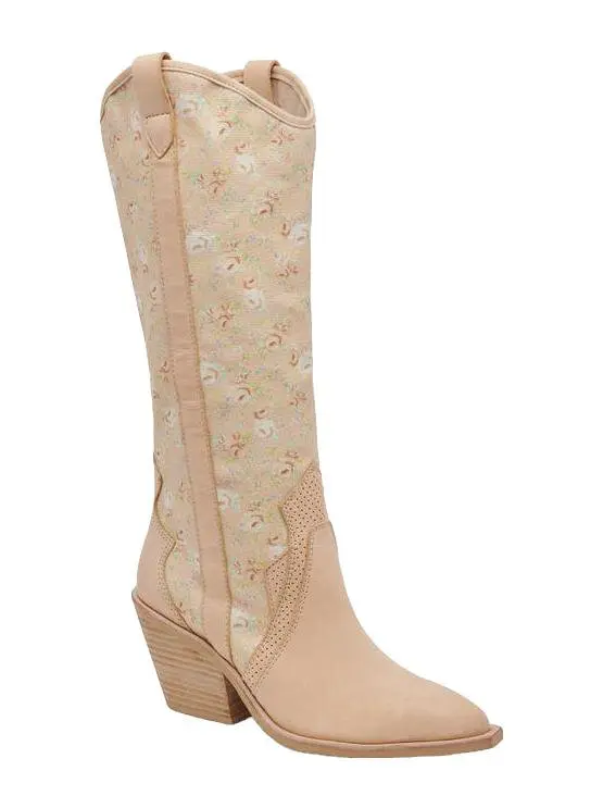 Dolce Vita Navene Western Boot - Rose Multi Nubuck