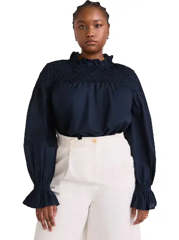 Merlette Majorelle Blouse - Navy