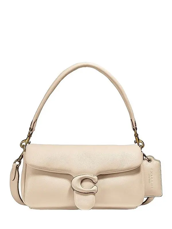COACH Pillow Tabby 26 Leather Shoulder Bag - Ivory
