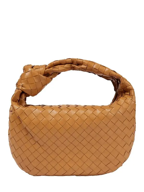 Bottega Veneta Jodie Intrecciato Small Leather Tote Bag - Brown