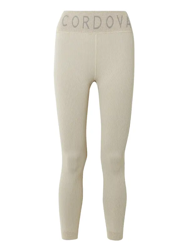 Cordova Ribbed Thermal Leggings - Ecru