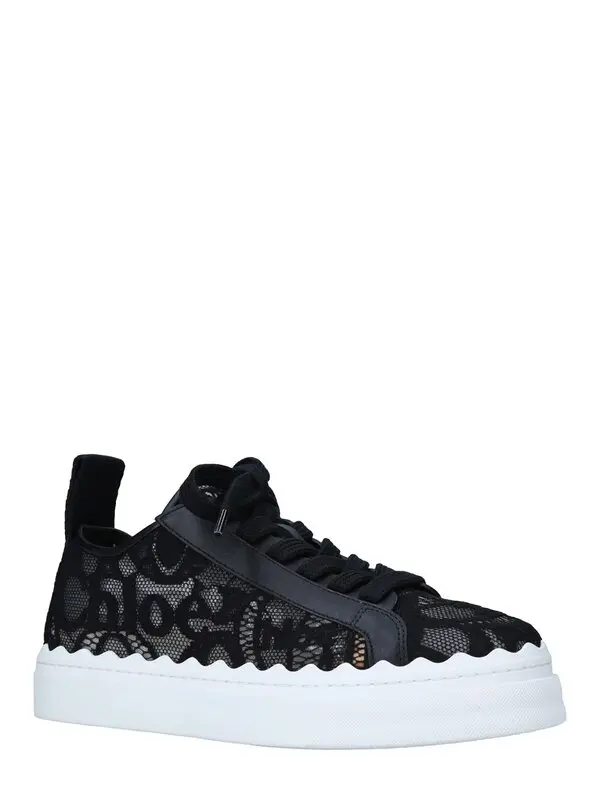 Chloé Lace Lauren Sneakers - Black
