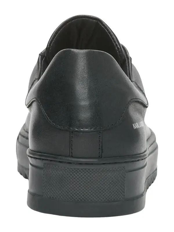 Karl Lagerfeld Paris Leather Low-top Sneakers - Black