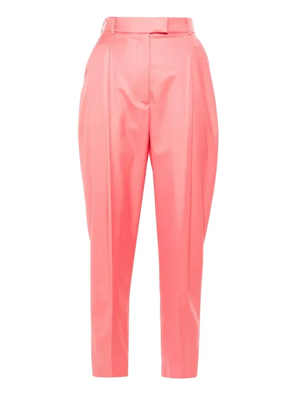Alexander McQueen Pleat-detail Trousers - Pink