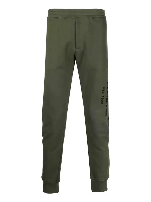 Alexander McQueen Logo-print Track Pants - Green