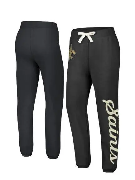 G-III 4HER BY CARL BANKS New Orleans Saints Fleece Pants - Black