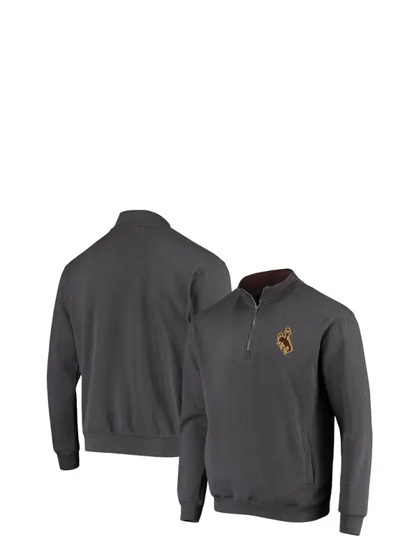 COLOSSEUM Wyoming Cowboys Tortugas Logo Quarter-zip Jacket - Charcoal