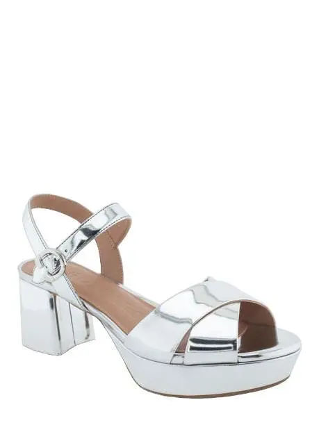 Aerosoles Cosmos Platform Sandals - Silver
