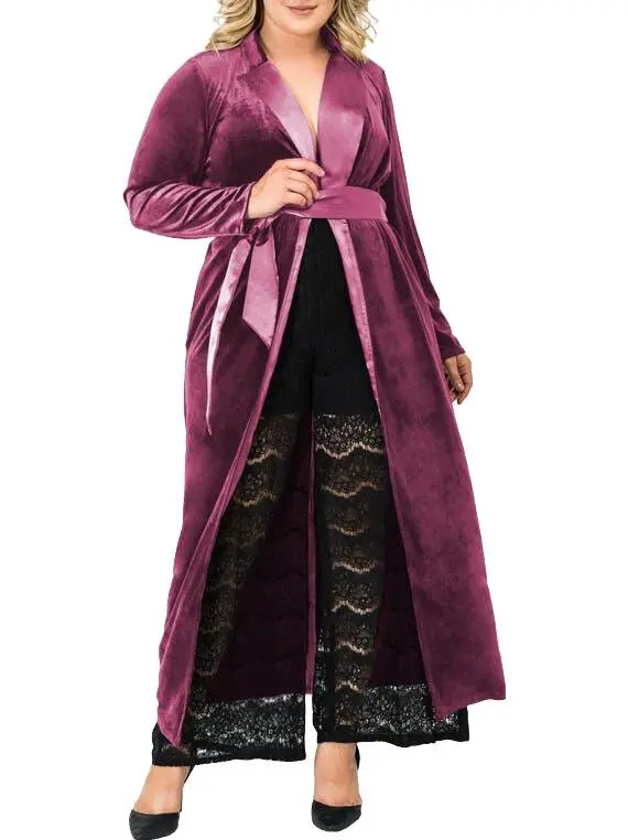 STANDARDS & PRACTICES Freya Wrap Coat Dress - Rose
