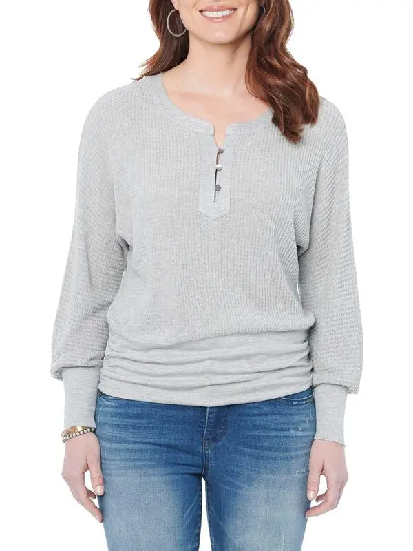 Wit & Wisdom Thermal Knit Top - Hcr-heather Cream