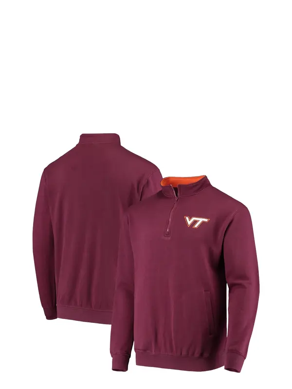 COLOSSEUM Virginia Tech Hokies Tortugas Logo Quarter-zip Jacket - Maroon