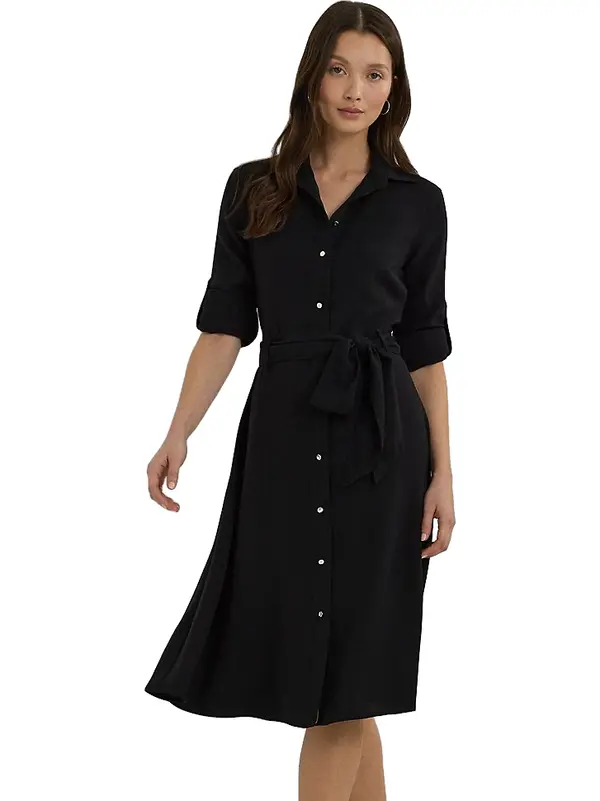 Ralph Lauren Fit-and-flare Shirtdress - Polo Black