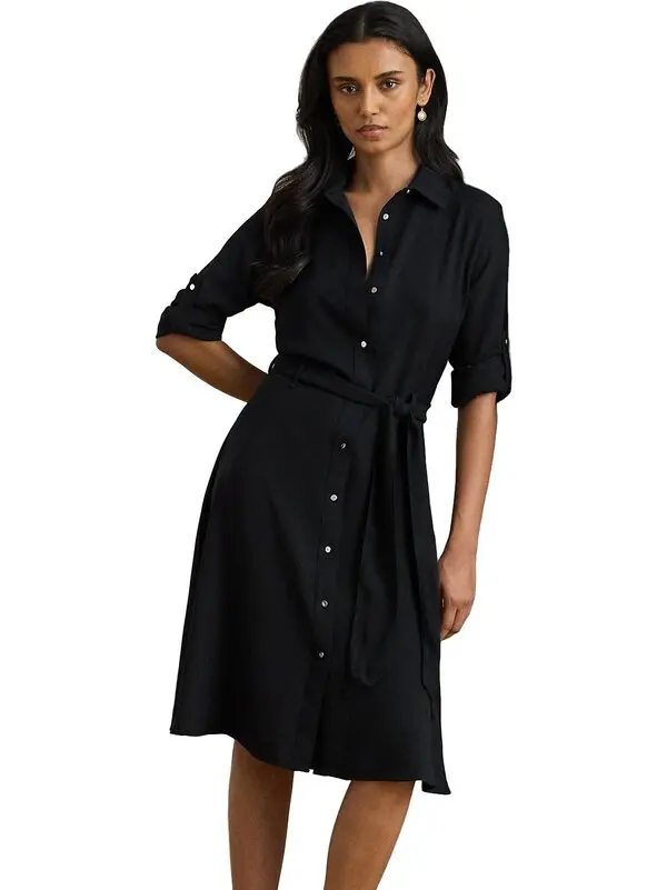 Ralph Lauren Fit-and-flare Shirtdress - Polo Black