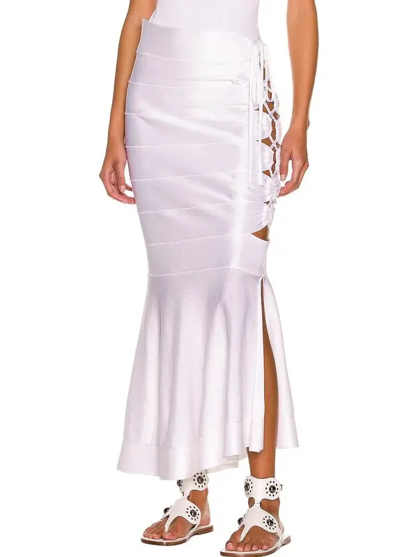 Alaïa Edition 1986 Long Skirt - Blanc