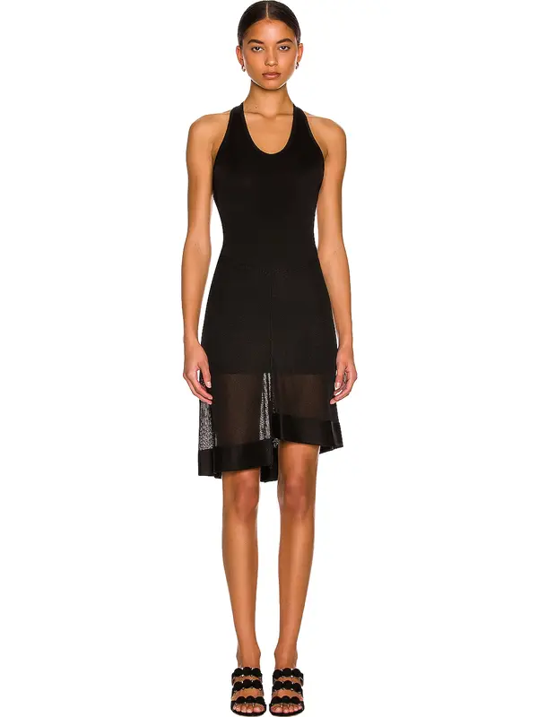Alaïa Edition 1986 Short Asymmetrical Dress - Noir