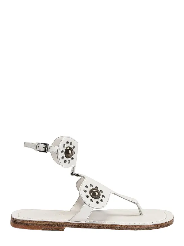 Alaïa Stud Sandals - Blanc Craie