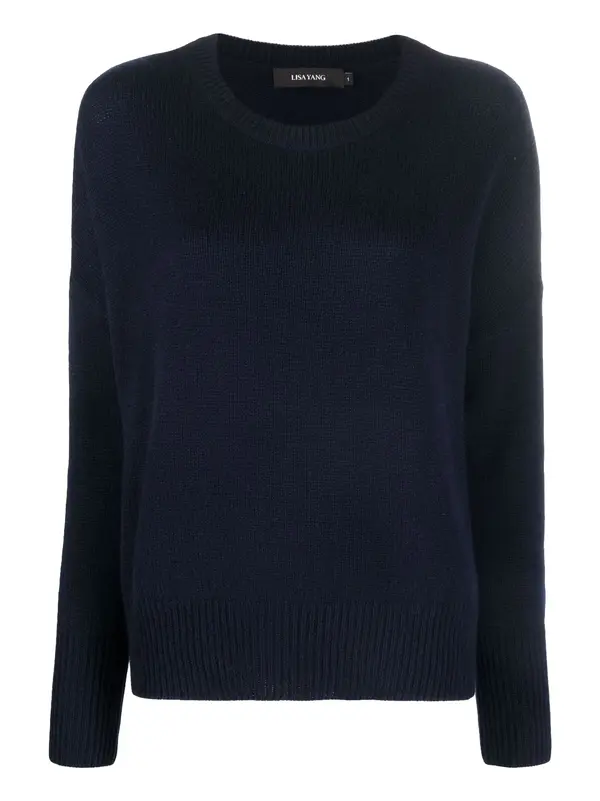 LISA YANG Mila Crew-neck Knitted Jumper - Blue