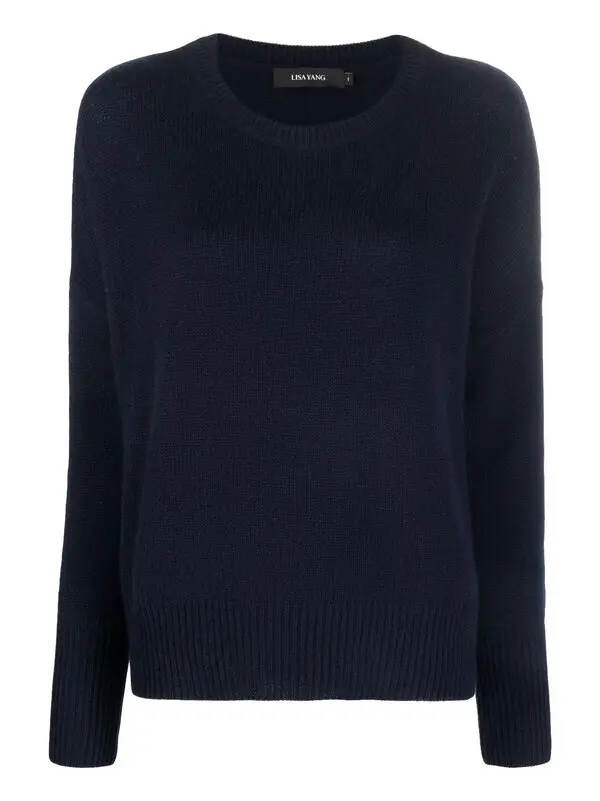 LISA YANG Mila Crew-neck Knitted Jumper - Blue