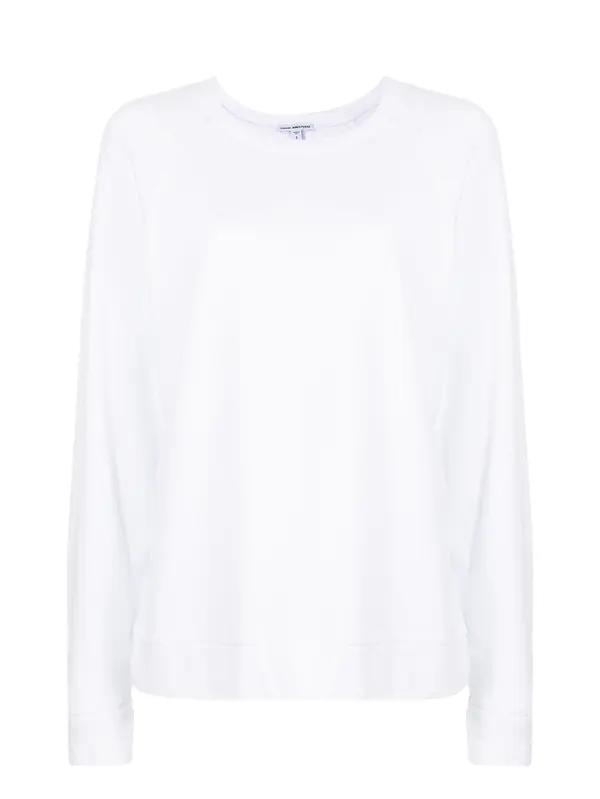 JAMES PERSE French-terry Crewneck Sweatshirt - White