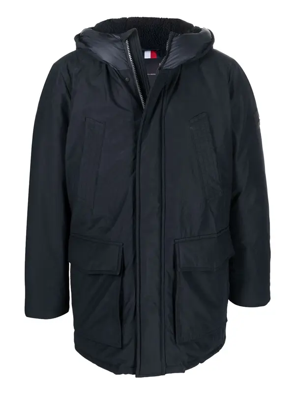 Tommy Hilfiger Rockie Waxed Parka Coat - Blue