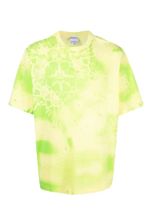 COUNTY OF MILAN Kaleidoscope Wings Print T-shirt - Green